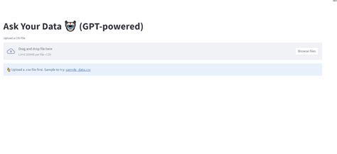 ask your data app gpt powered show the community streamlit