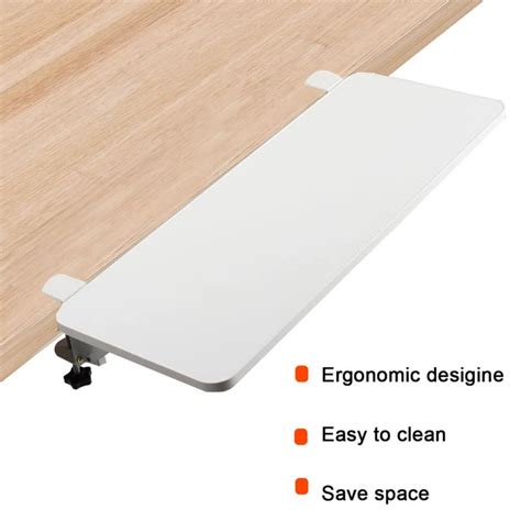 Ergonomics Desk Extender Tray Board Foldable Keyboard Tray Wrist Rest