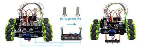 Mecanum Wheel Robotic For Arduino Mega Lesson Point Tracking Line Osoyoo