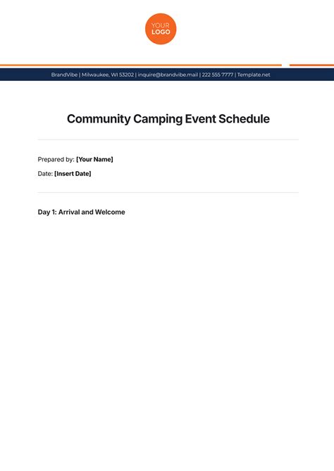 Free Event Schedule Templates Editable And Printable