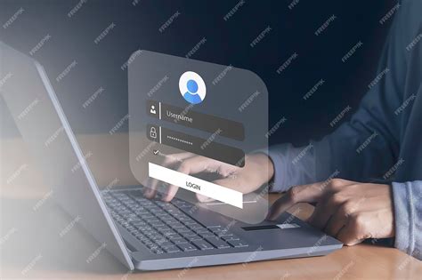 Premium Photo The System Authenticates Users With Name And Password Cyber Security Concept