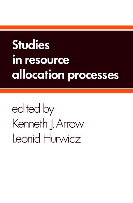 Studies In Resource Allocation Processes