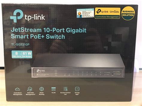 Tp Link Tl Sg P Jetstream Port Gigabit Smart Poe Switch Computers Tech Parts