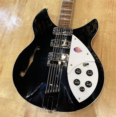 Rickenbacker 1993plus 12 String Electric Guitar Jetglo Reverb