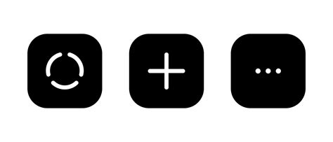 Status New Chat And Menu Button Icon Social Media Elements 10703135