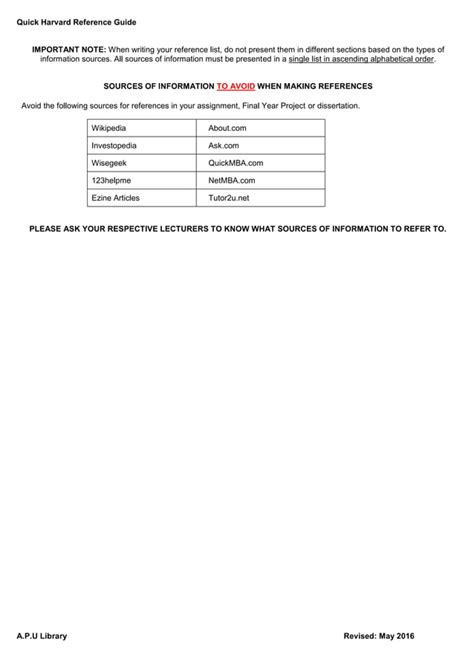 01 Harvard Reference Style1 Pdf