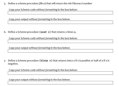 1 Write Scheme Forms That Associate The Names X With