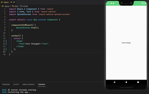 El valor del texto no cambia en la aplicación React Native usando Class Component PeakU