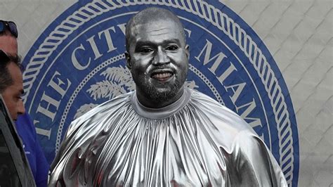 Kanye Wests Entire Body Covered In Silver For New Opera Mary