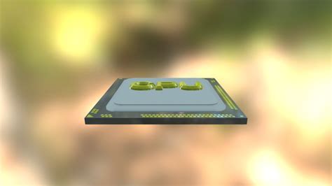 CPU D Model By MeganJT F Sketchfab