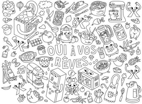 Coloriage Xxl Aliments Omy Dessin Gratuit à Imprimer
