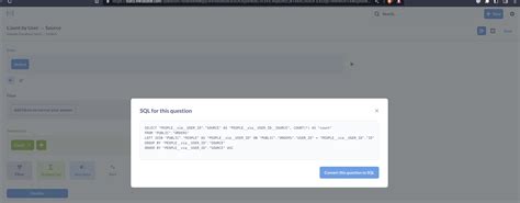 Order By Getting Added By Default · Issue 28962 · Metabasemetabase