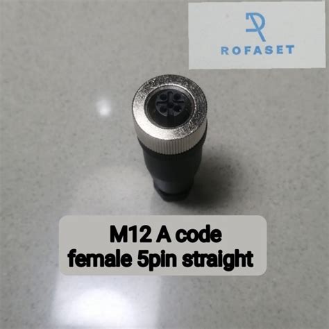 Jual Socket M12 Acode 5pin Female Straight Jakarta Barat Rofaset Tokopedia