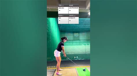 김은지 프로 쇼골프 가양점 드라이버 스윙 플라이트스코프 미보 플러스 미보 골프 골프장비 스윙분석기 골프