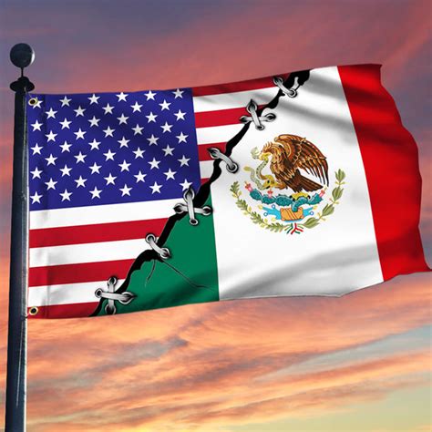 Mexican American Flag Collection Usa And Mexico Flags Flagwix