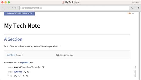 Authoring Tech Notes Using Documentation Tools—wolfram Documentation