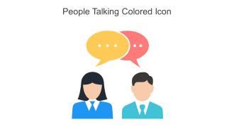 People Talking Colored Icon In Powerpoint Pptx Png And Editable Eps Format Presentation