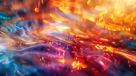 Abstract Light Reflections Reflections Of Light Creating Intricate Abstract Patterns Premium