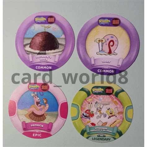 Jual Kartu Choki Choki Mendallion Spongebob Squarepants Paket 4 Shopee Indonesia