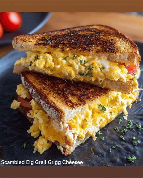 Scrambled Egg Grilled Cheese Sandwich