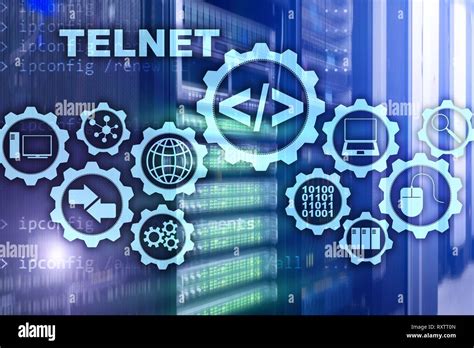 Teletype Network Protocol Telnet Virtual Terminal Client Internet And Network Concept Telnet