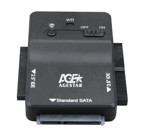 Адаптер-переходник для HDD AgeStar 3FBCP1 IDE SATA IDE пластик черный 2 ...