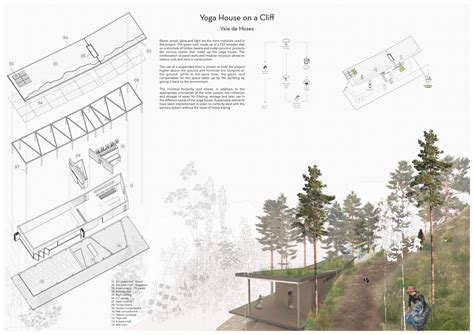 Architecture Project Inverted Roof Structure With Cross Laminated
