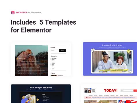 Widgeter Wordpress Widgets Pack For Elementor
