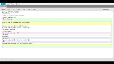 Blue Java Wap To Check The Number Is Dudeney Number Or Not Youtube