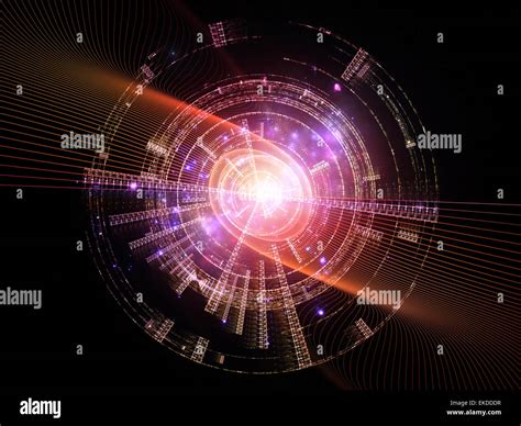 Abstract Grid And Lights Stock Photo Alamy