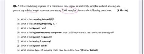 Solved Digital Signal Processing