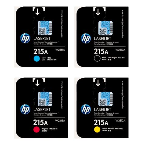 Hp 215a Set 4 Pack Original Toner Combo All Four Colors Included