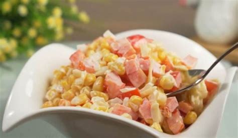 Салата со пченка и пиперка Едноставна и брза подготовка Gotvi Mk