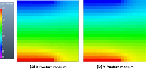 Pressure Maps Of The Dual Porosity And Dual Fracture Model At 1000 Days