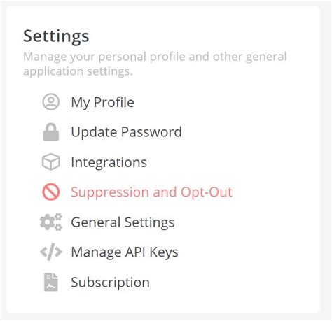How To Add A Suppression List