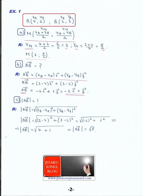 Descompunerea Unui Vector într Un Reper Cartezianclasa A 9 A