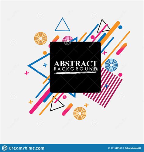Abstract Geometric Background Colorful Imagemodern Style Abstraction With Composition Made Of