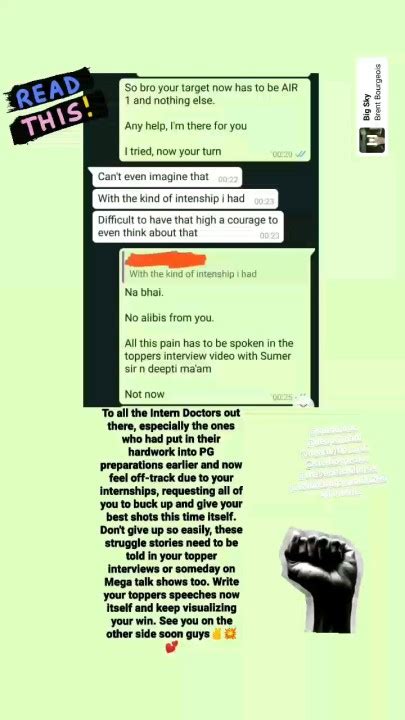 dr shubham sabherwal on linkedin to all the intern doctors out there