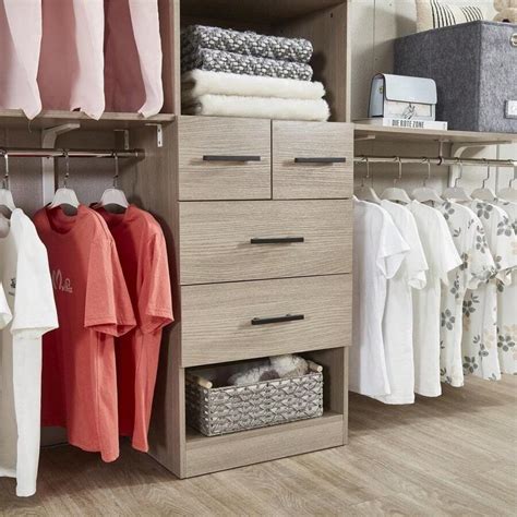 Livelylodge 8ft Walk In Closet Organizer White Oak Storage System 3