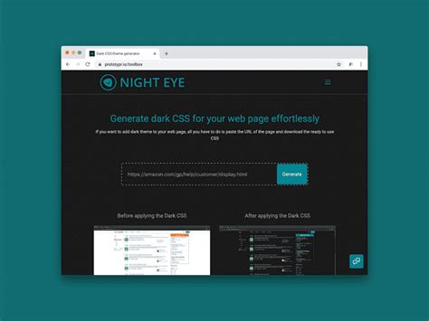 Dark Css Generator Prototypr Prototyping Prototypr Toolbox