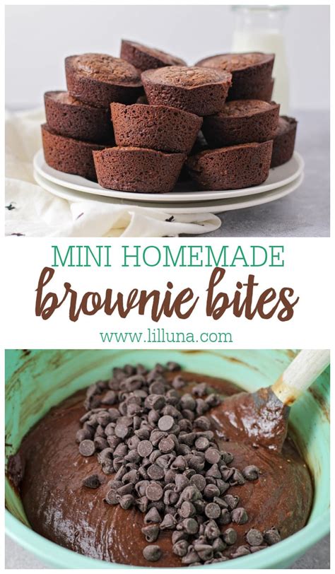 Brownie Bites {mini Chewy Fudgy } Lil Luna