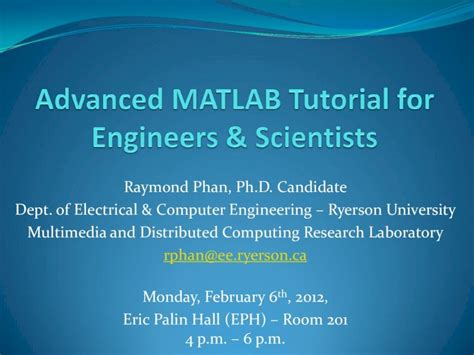 pdf advanced matlab tutorial for engineers and scientists dokumen tips