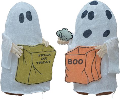 Tis Your Season 32 Peanuts Set Of Two Ghosts 3d Great Pumpkin Charlie Brown Decor