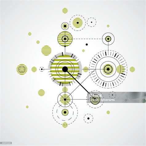 간단한 그림으로 만든 모듈식 바우하우스 벡터 녹색 배경 0명에 대한 스톡 벡터 아트 및 기타 이미지 0명 1960 1969 년 1970 1979 년 Istock