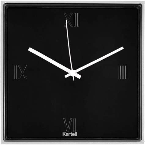 Kartell 0190009tic Et Tac Horloge Plastique Noir 30x 30cm295