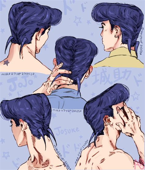 How To Draw Josukes Hair
