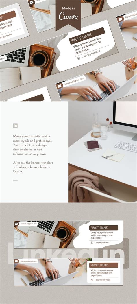 Custom Editable Banner Templates For Your Linkedin Profile Are Etsy Banner Banner Template