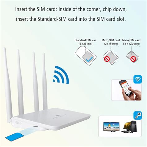 LTE CPE CAT4 300mbps Wi Fi4 Cat4 CPE Router With Sim Slot