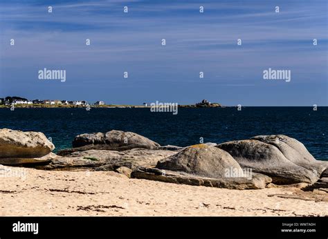 France Brittany FinistÃ¨re Department TrÃ©vignon Plage De Pen Loch