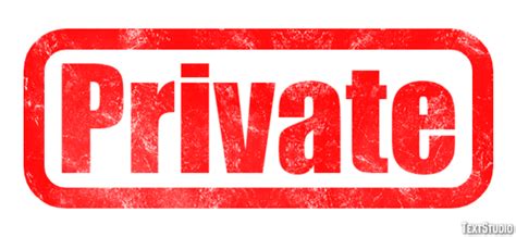 Private Text Effect And Logo Design Word